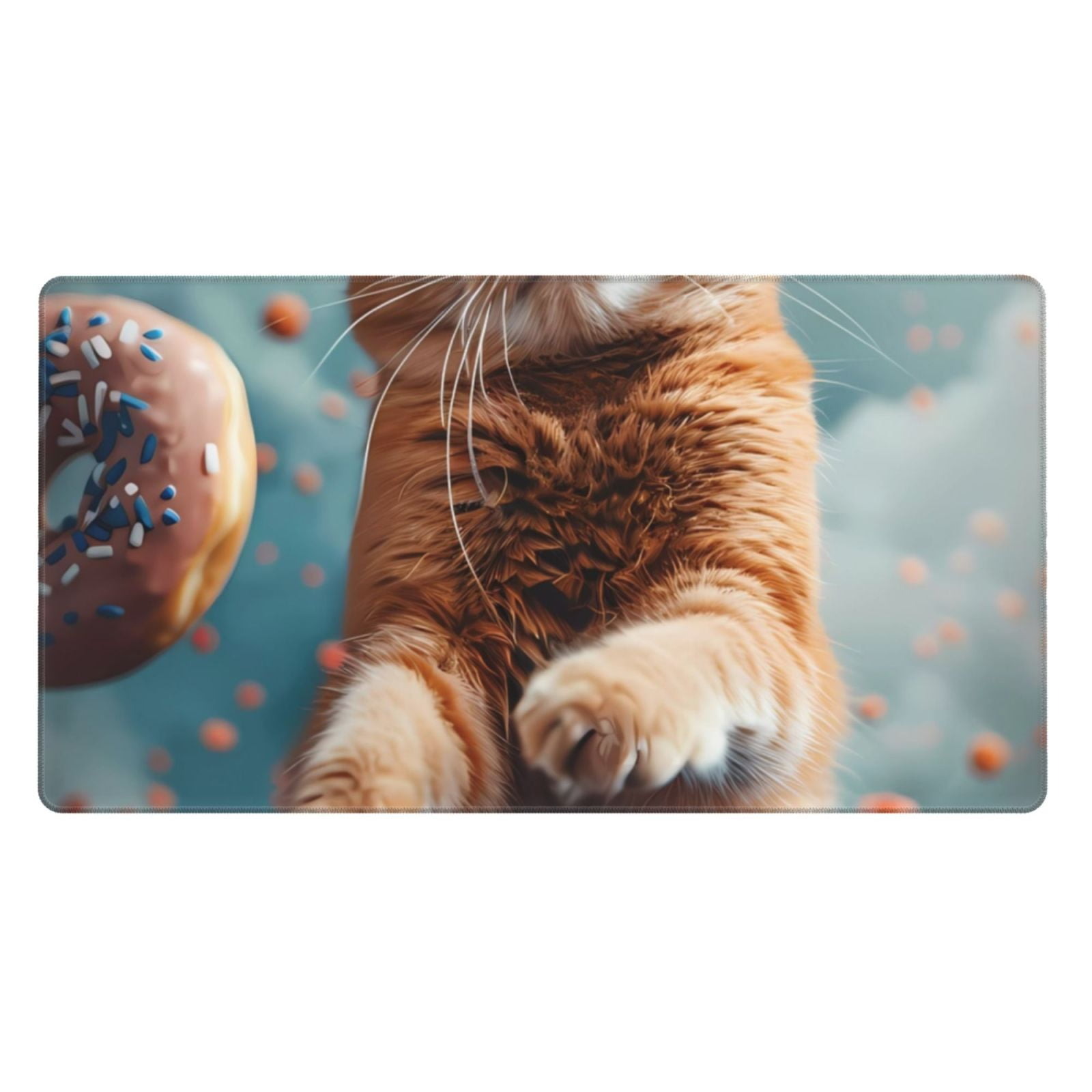 Cauagu Floating Cat And Donuts for Large Mouse Pad,XXL Extended Gaming ...