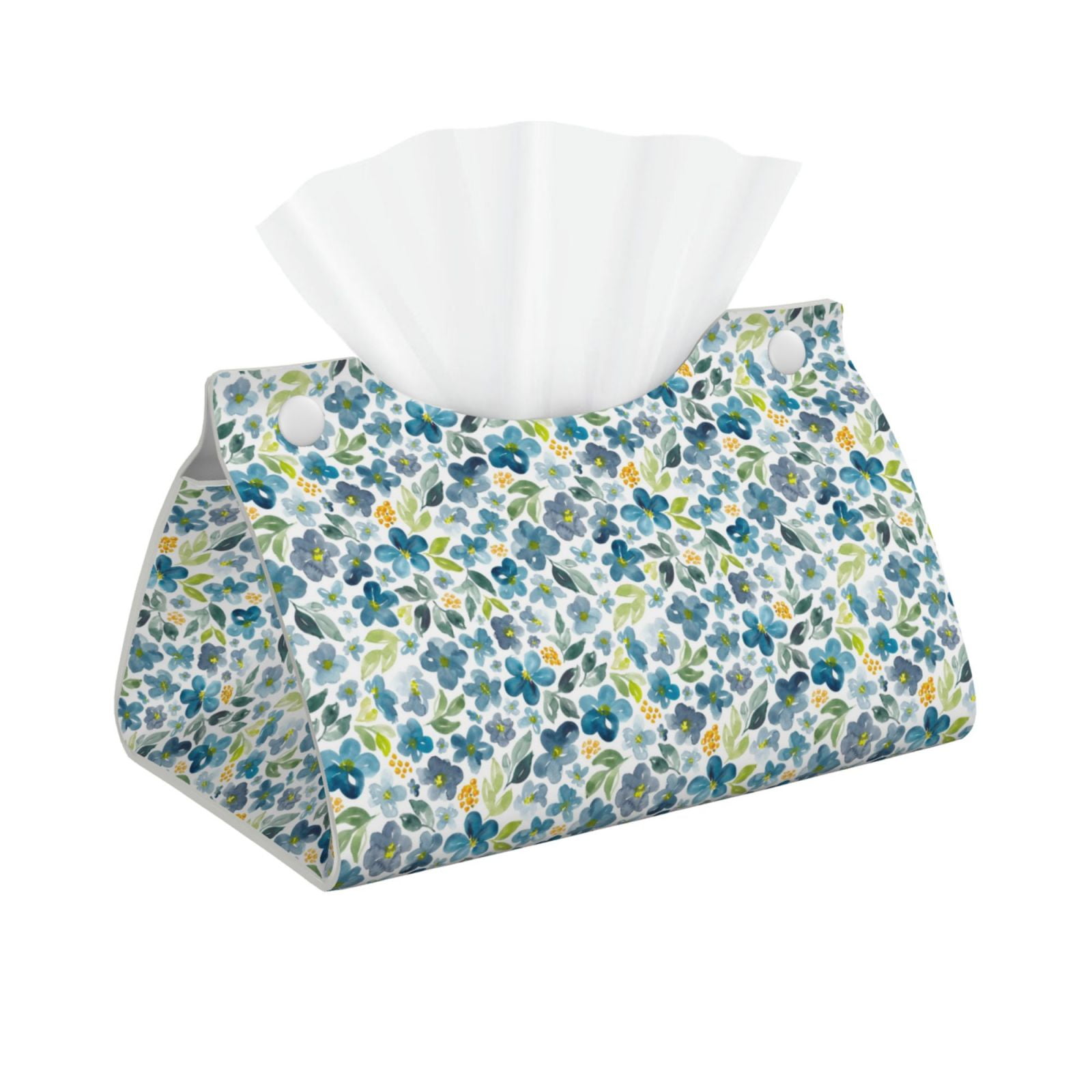 Cauagu Floral In Blue for Large Tissue Box Cover Rectangular–Plus Size ...