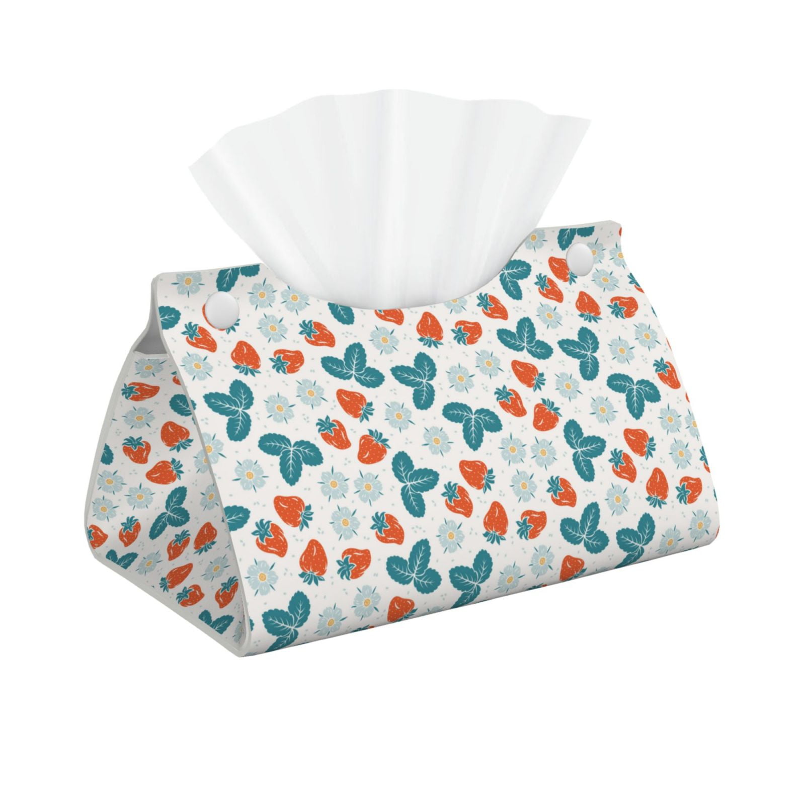 Cauagu Floral Strawberr for Large Tissue Box Cover Rectangular–Plus ...