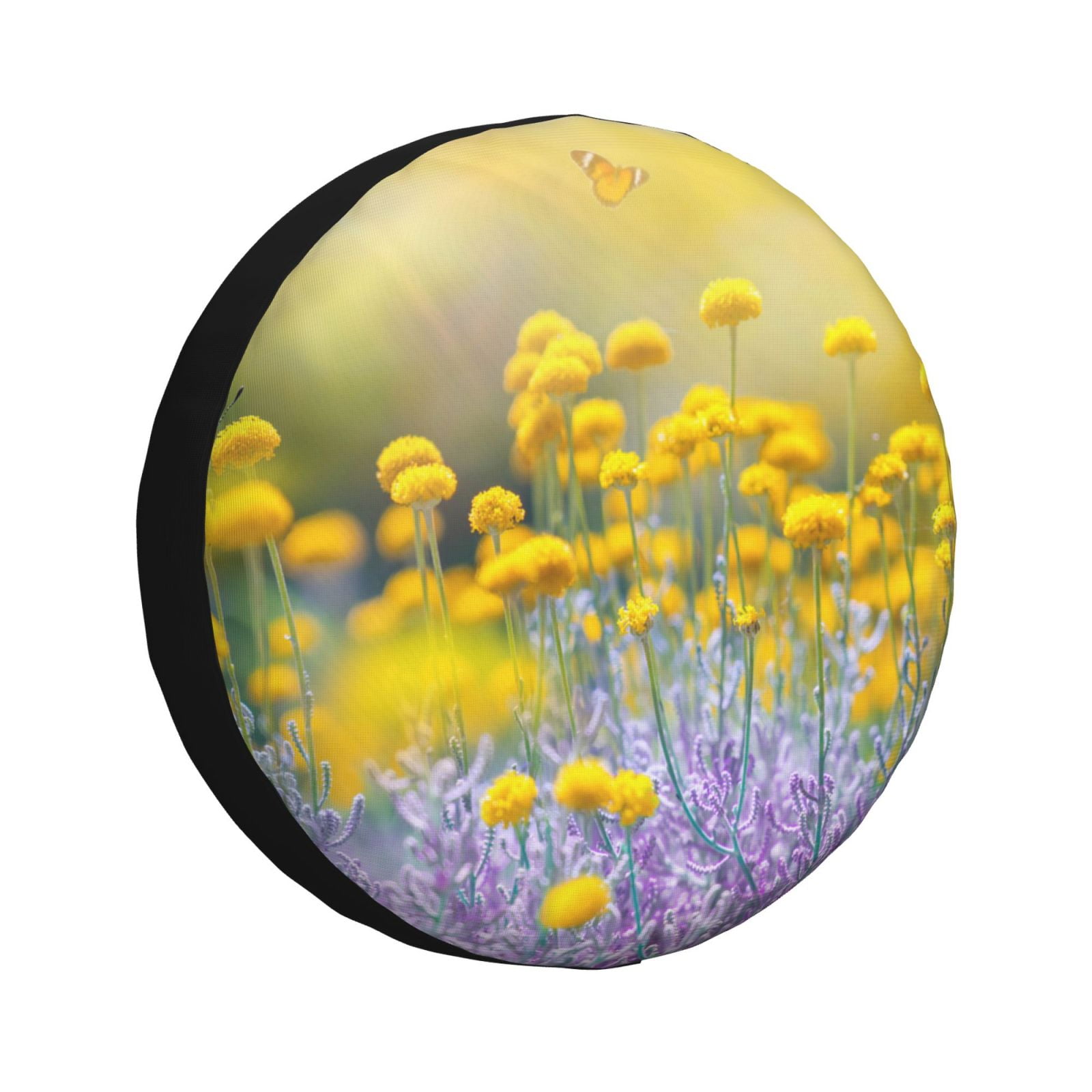 Cauagu Flowers And Butterflies for Spare Tire Cover Wheel Protector ...