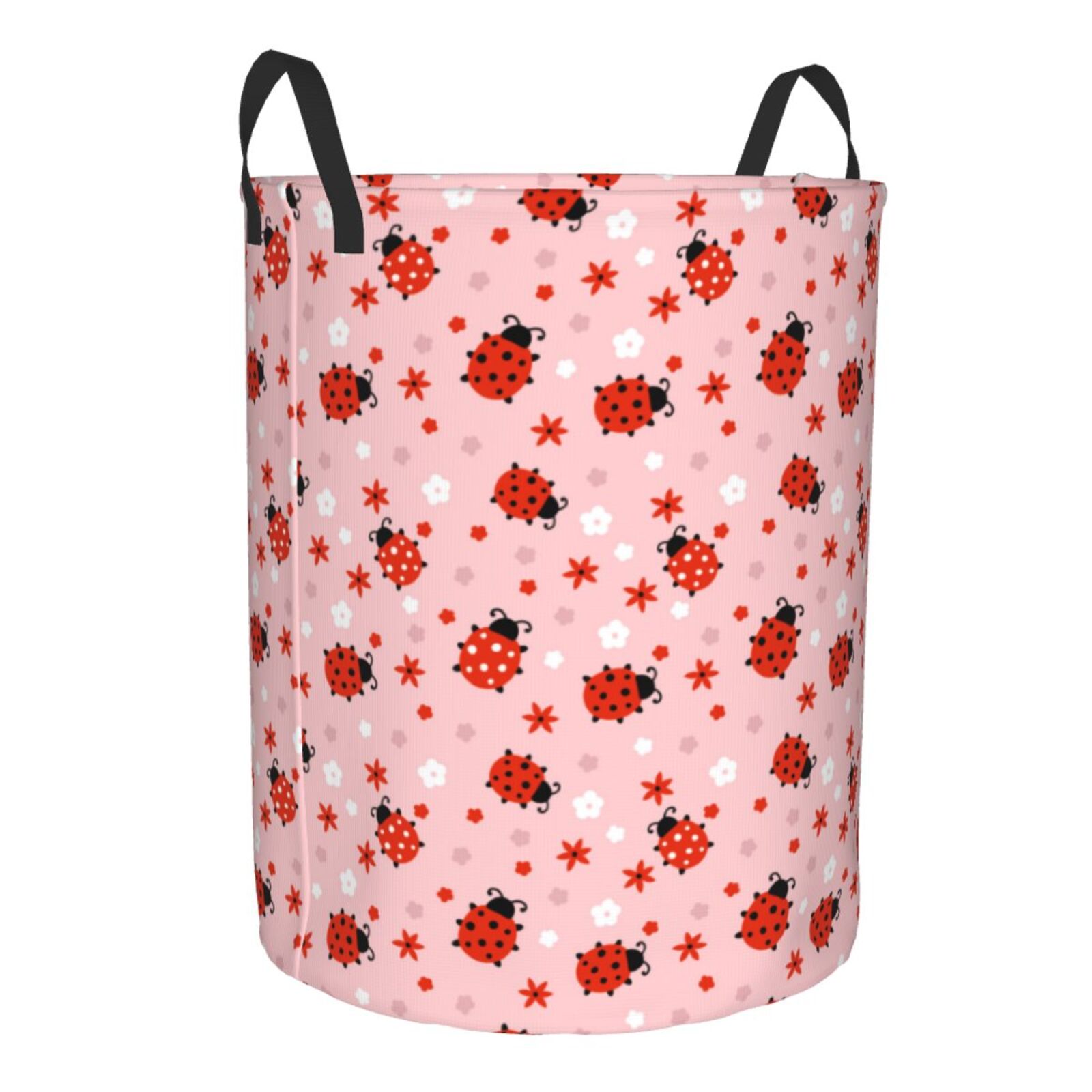 Cauagu Flowers And Ladybugs for Laundry Basket,Collapsible Organizer ...
