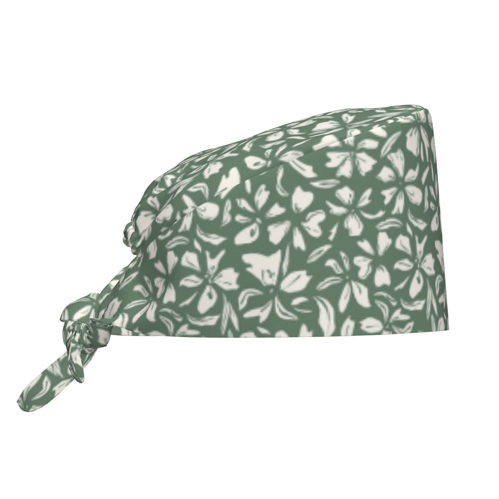 Cauagu Flowers With Leaves Pattern 1 Pcs Working Caps,Adjustable ...