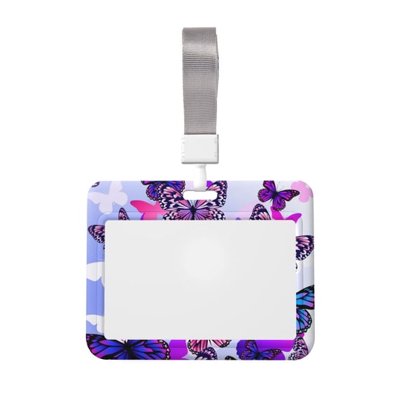 Cauagu Flying Butterflies for ID Badge Holder,Badge Holder with Windows ...