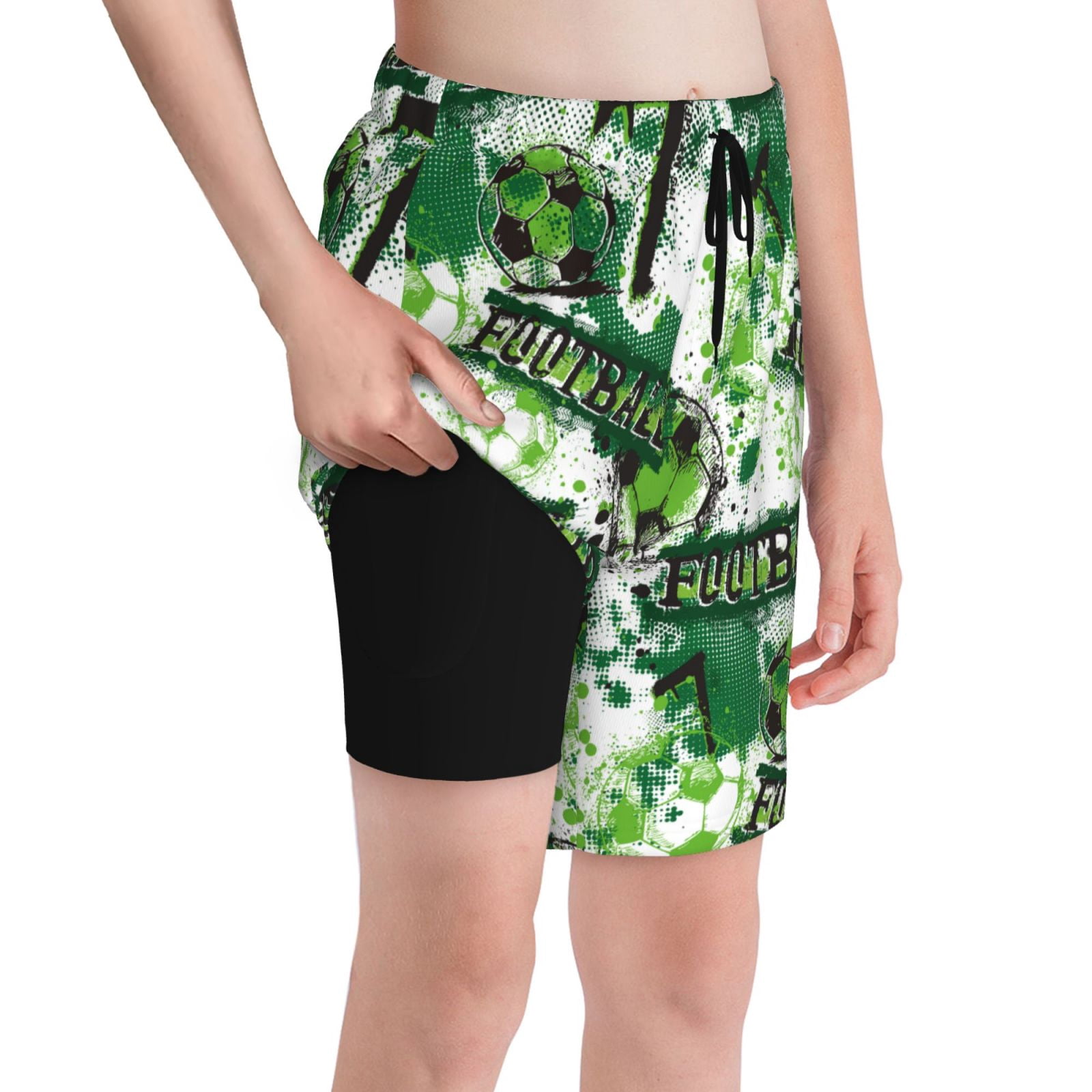 Cauagu Football 7 Print Swim Trunks for Men,Youth Boys Swim Shorts ...