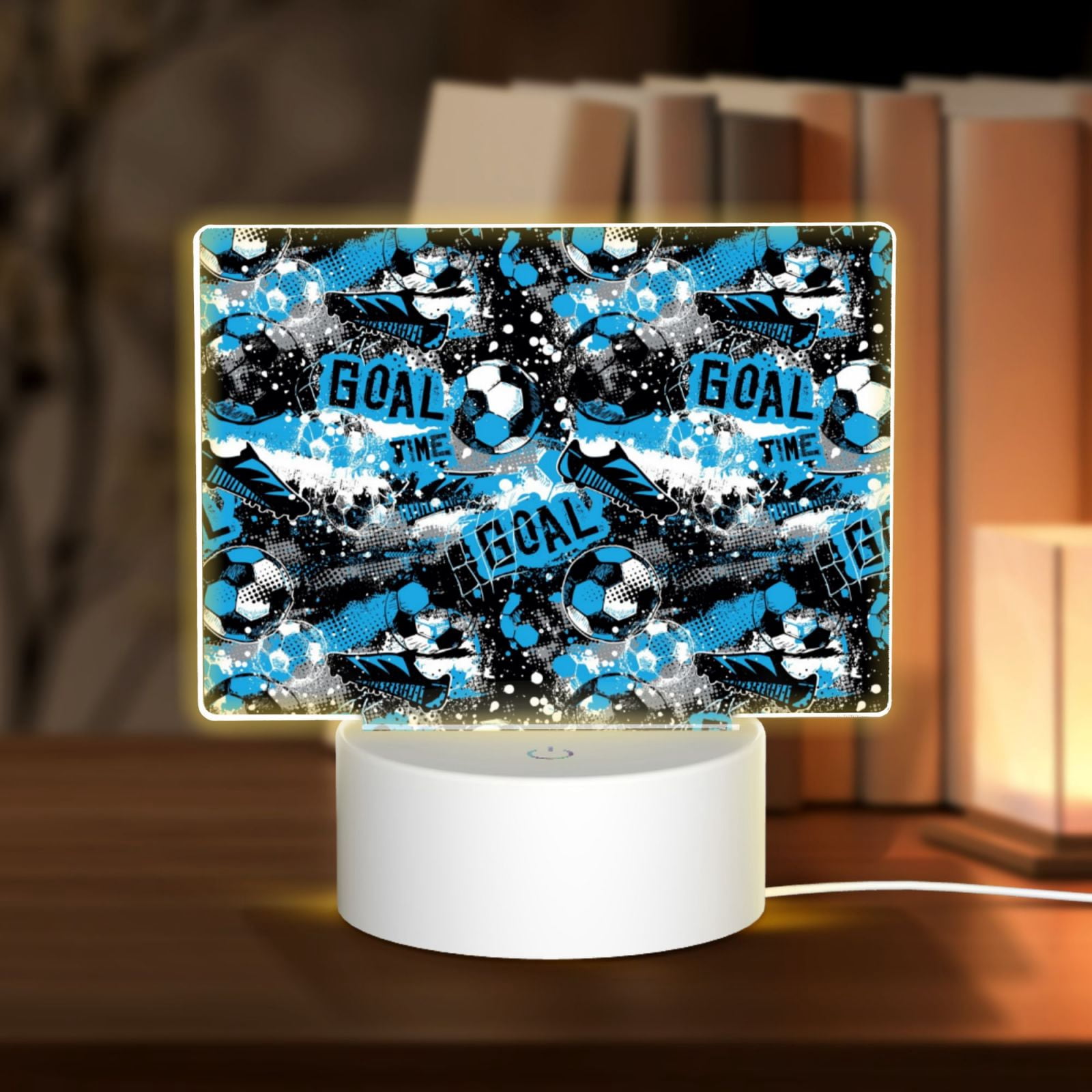 Cauagu Football Time for Rectangle Acrylic Night Light - Acrylic Modern ...