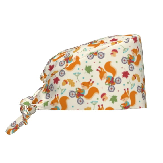 Cauagu Forest Squirrel Pattern 1 Pcs Working Caps,Adjustable Working ...