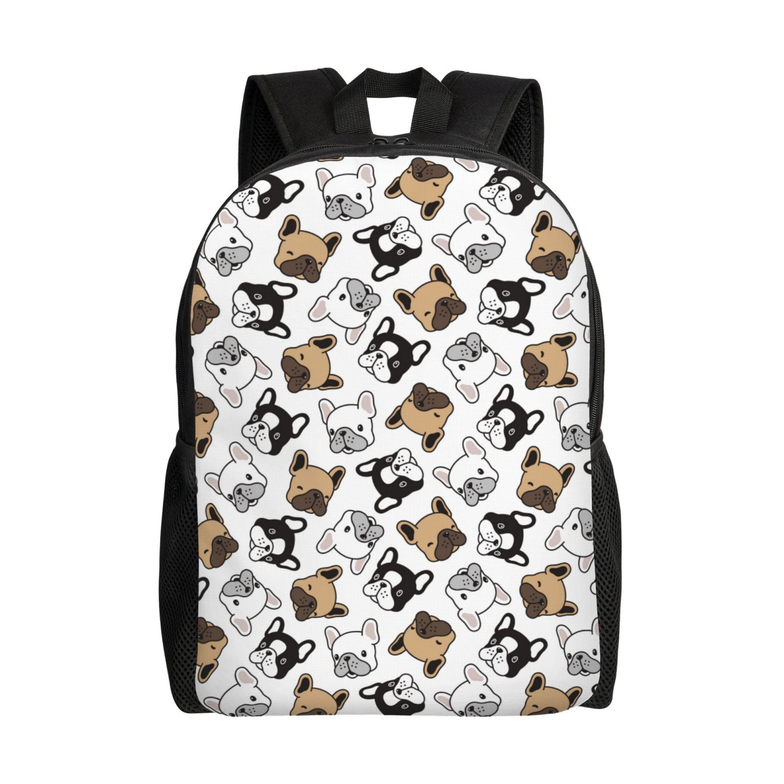 Cauagu French Bulldog3 Print Backpacks,Travel Daypack Casual Laptop ...