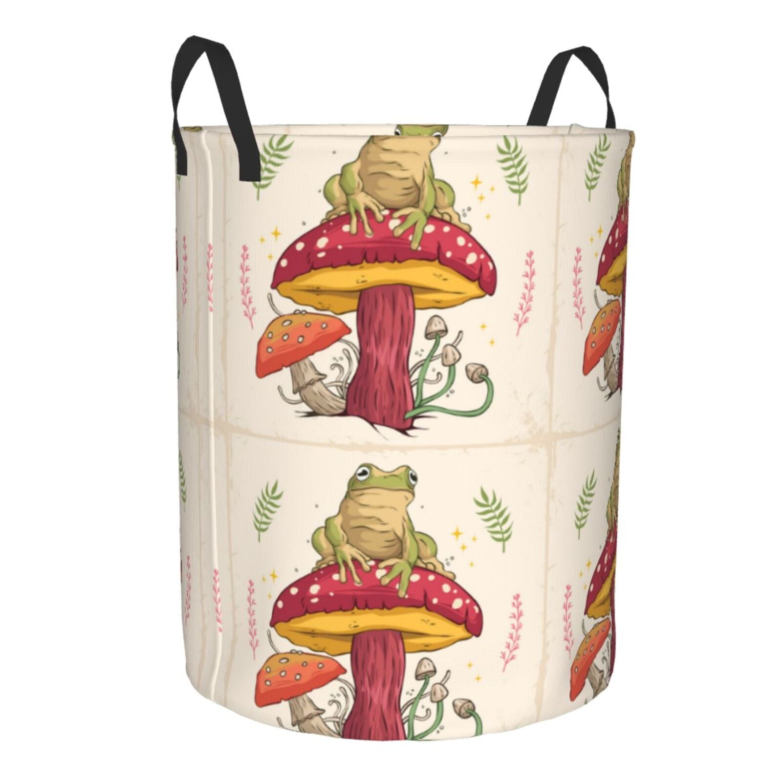 Cauagu Frog Sitting On Mushroom for Laundry Basket,Collapsible ...