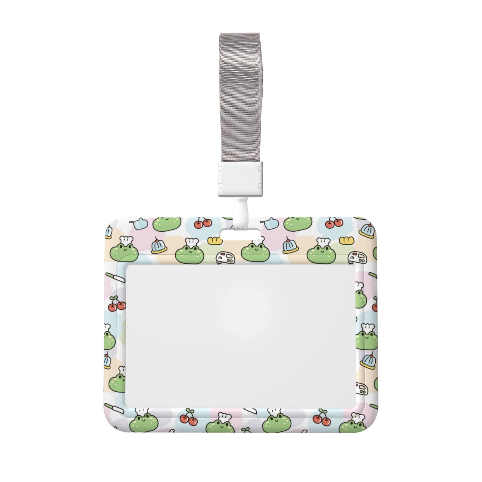 Cauagu Frog Wear Chef Hat for ID Badge Holder,Badge Holder with Windows ...