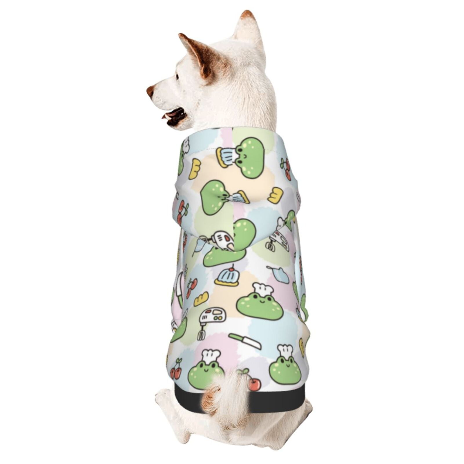 Cauagu Frog Wear Chef Hat Pattern Winter Pet Hoodie Sweatshirts- Dog ...