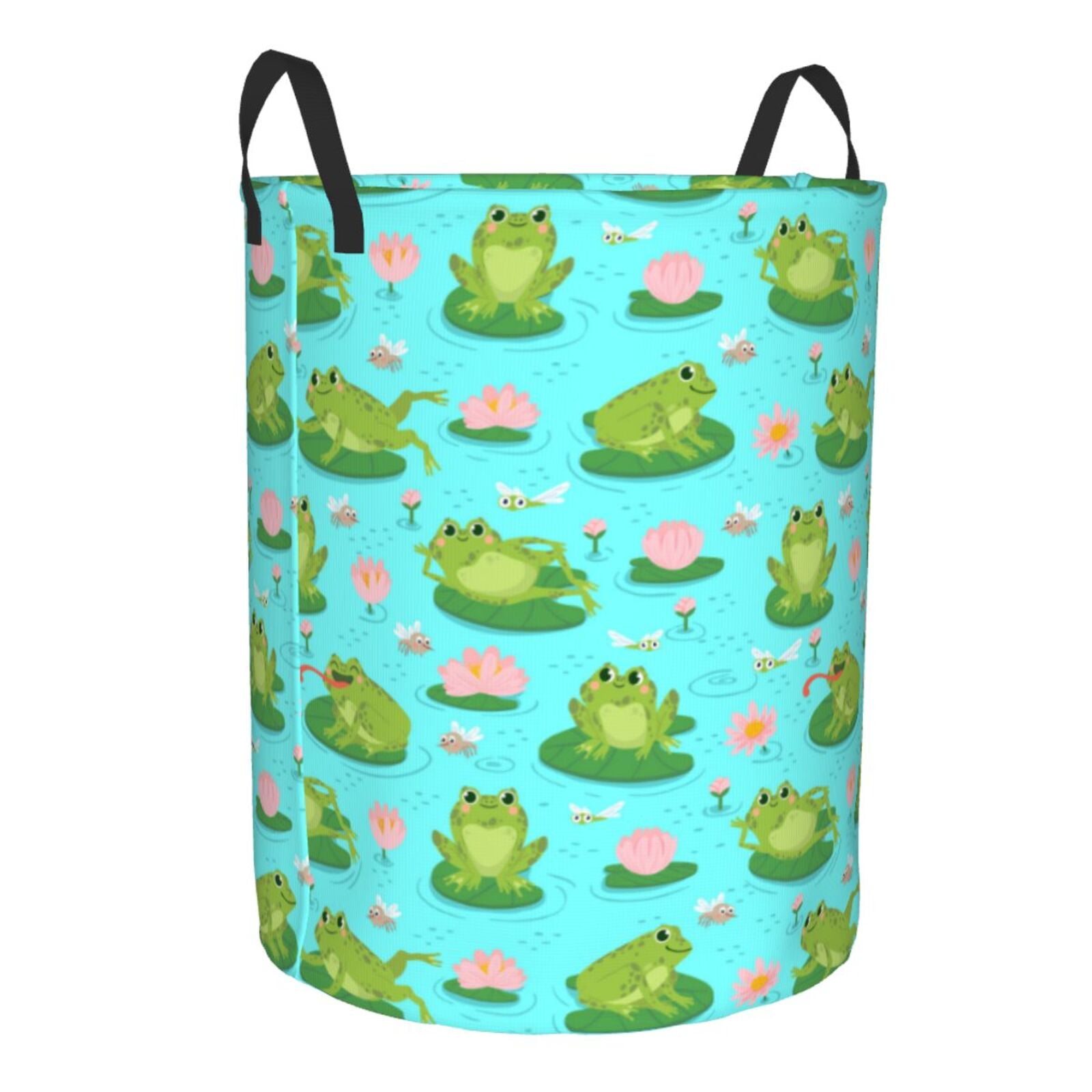 Cauagu Frogs And Aquatic Plants for Laundry Basket,Collapsible ...