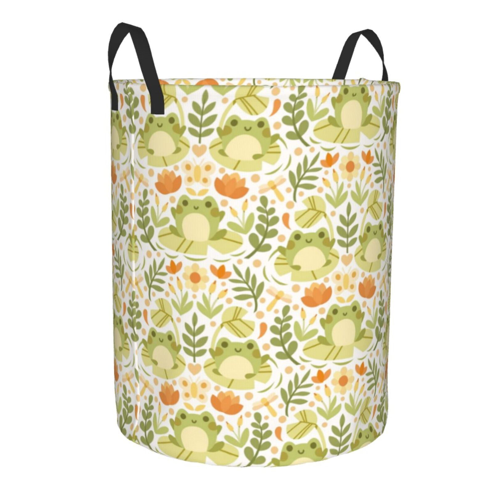 Cauagu Frogs And Botanical for Laundry Basket,Collapsible Organizer ...