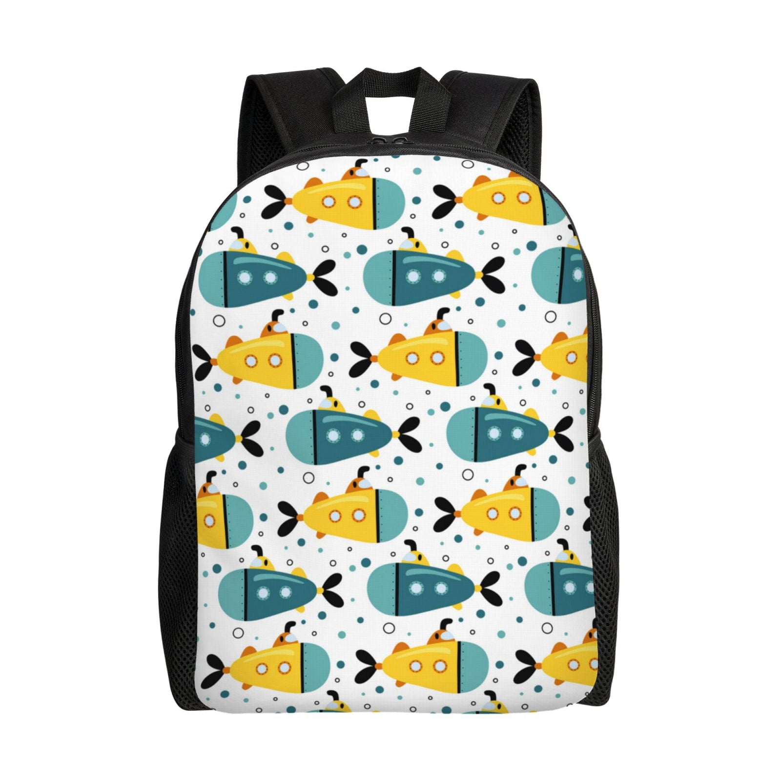 Cauagu Funny Boats Print Backpacks,Travel Daypack Casual Laptop ...