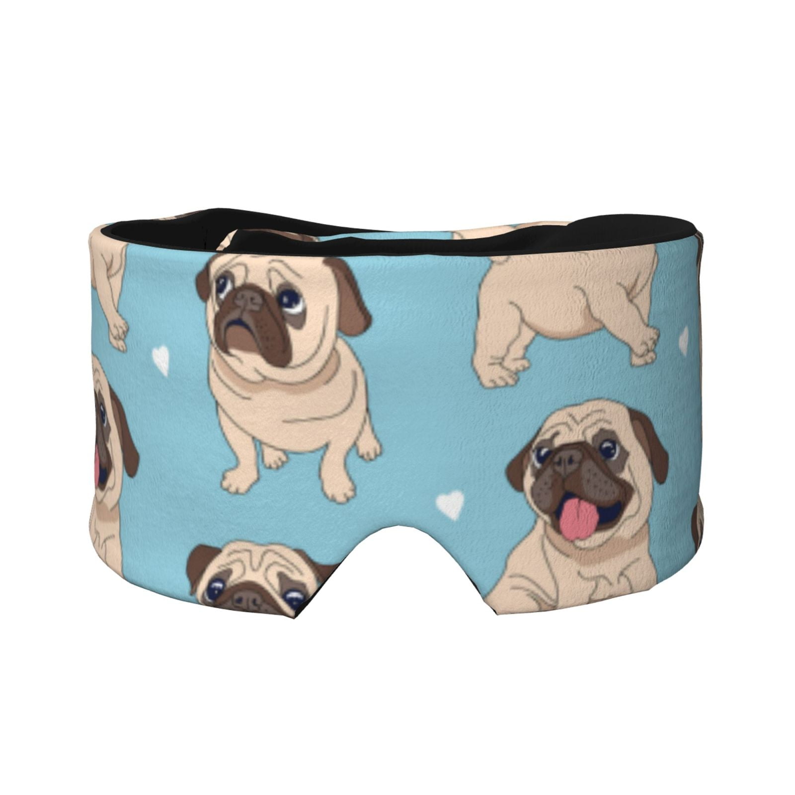Cauagu Funny Cartoon Pugs Print Blocking Sleep Eye Masks- Blackout ...