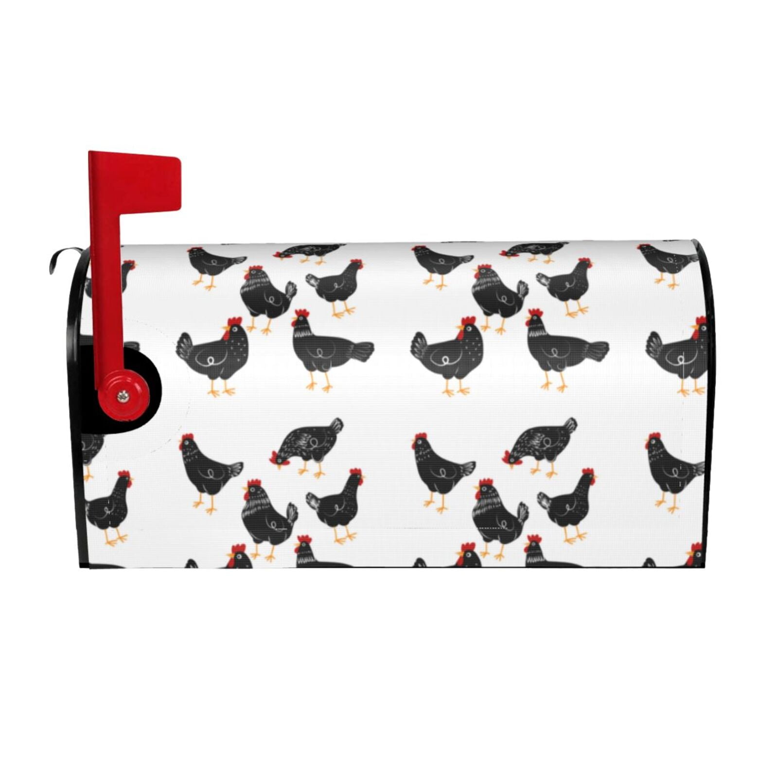 Cauagu Funny Chicken Pattern Magnetic Mailbox Covers, Mailbox Cover ...