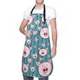 Cauagu Funny Pig Faces Aprons with Pockets,Waterproof Apron for Women ...