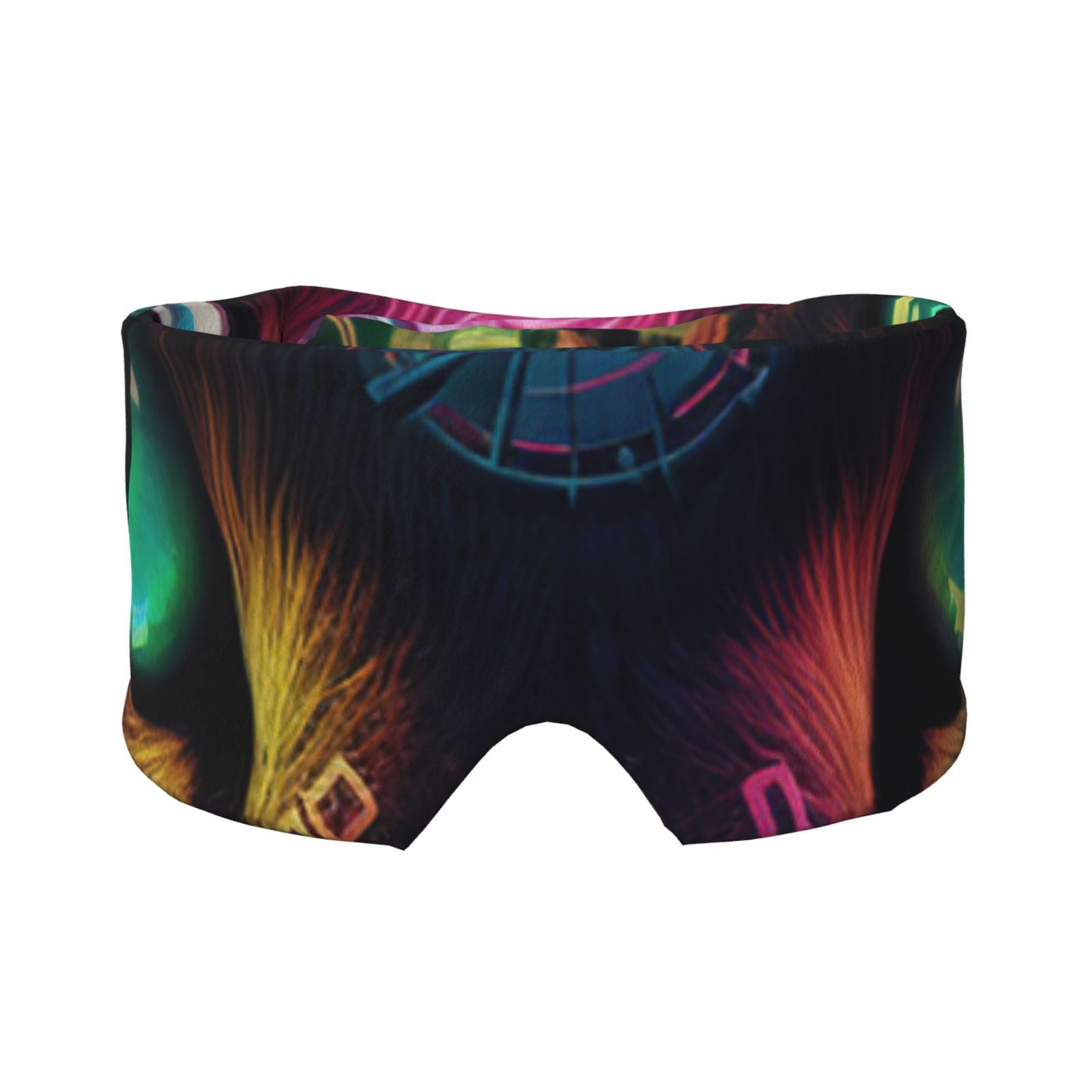Cauagu Futuristic Cat Warrior Print Blocking Sleep Eye Masks- Blackout ...