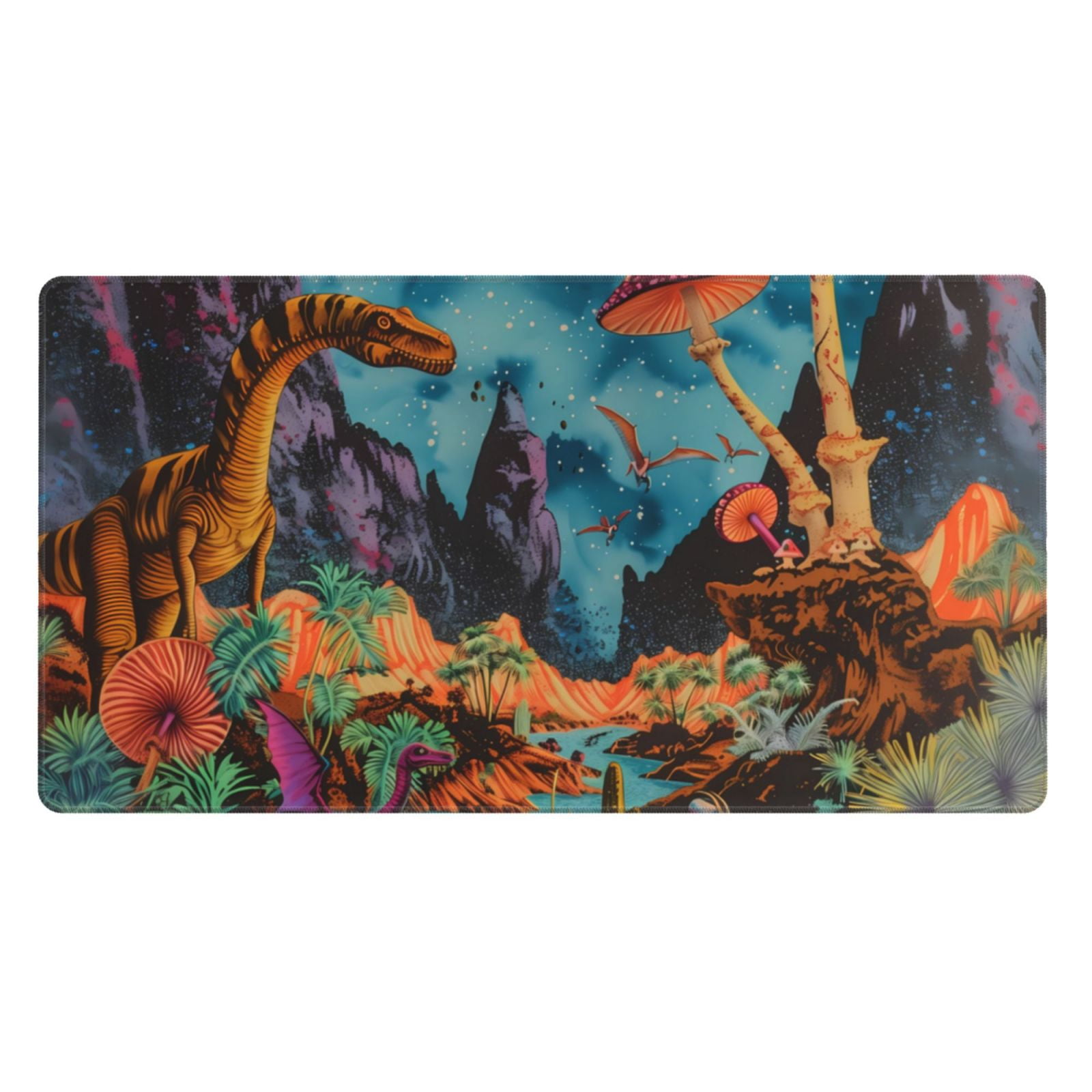 Cauagu Galactic Jungle Dinosaurs for Large Mouse Pad,XXL Extended ...
