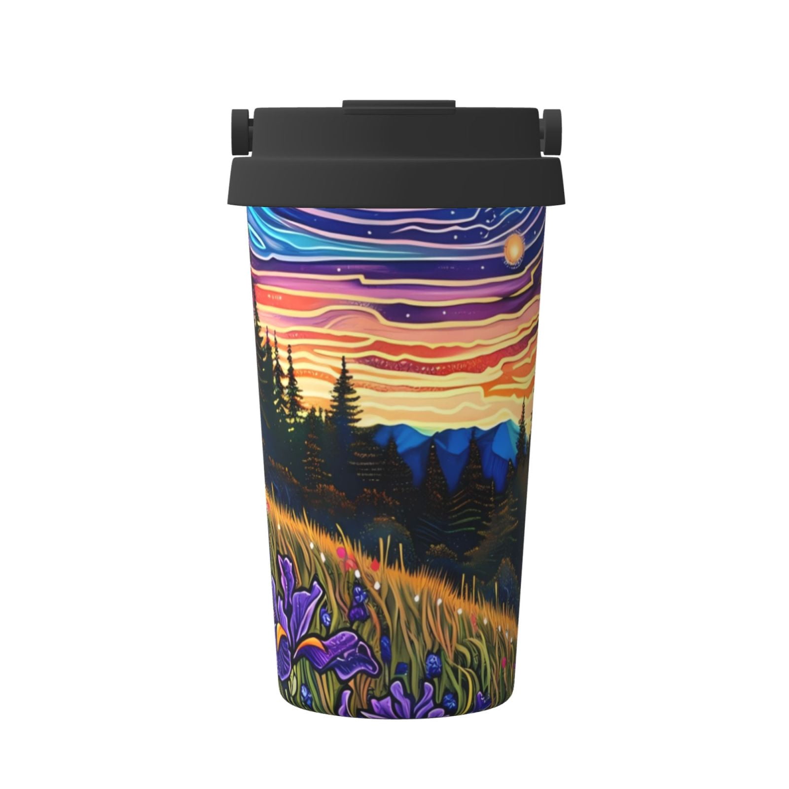 Cauagu Galactic Night Over Meadow for Stainless Steel Vacuum Insulated ...