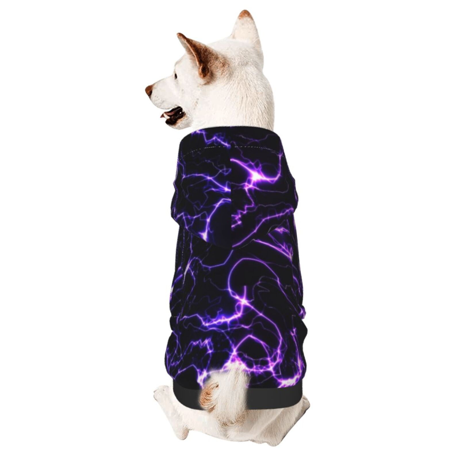 Cauagu Galaxy Lightning Pattern Winter Pet Hoodie Sweatshirts- Dog ...