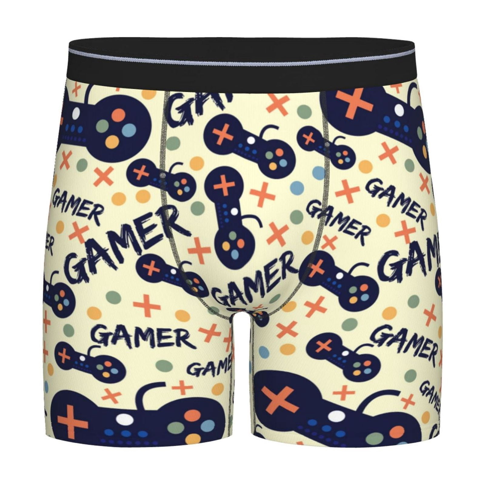 Cauagu Game Controller Print Men's Boxer Briefs, Funny & Cute Underwear ...