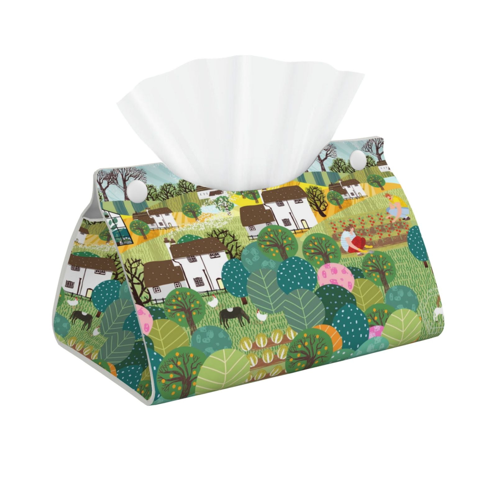 Cauagu Garden Farm for Large Tissue Box Cover Rectangular–Plus Size ...