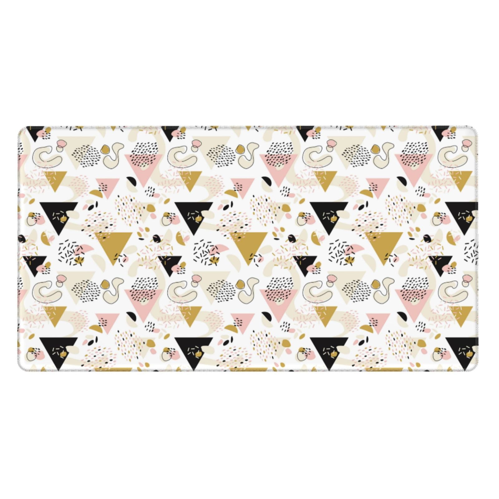 Cauagu Geometric Triangle for Large Mouse Pad,XXL Extended Gaming Mouse Mat Long Extended Desk ...