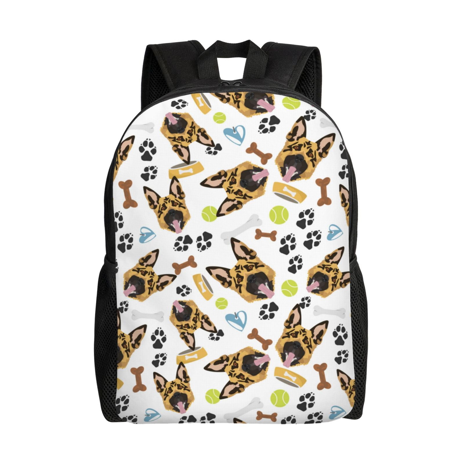 Cauagu German Shepherd Dog Print Backpacks,Travel Daypack Casual Laptop ...