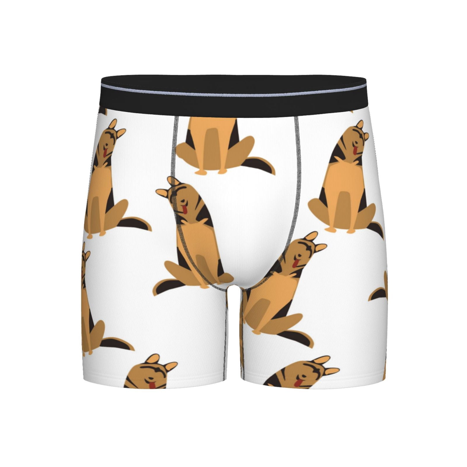 Cauagu German Shepherd Dog Print Men's Boxer Briefs, Funny & Cute ...