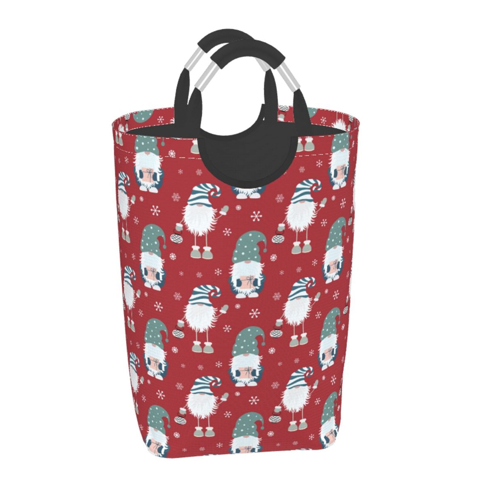Cauagu Gnome And Snowflakes Print Hamper Basket Bin,Extra Large Dirty ...