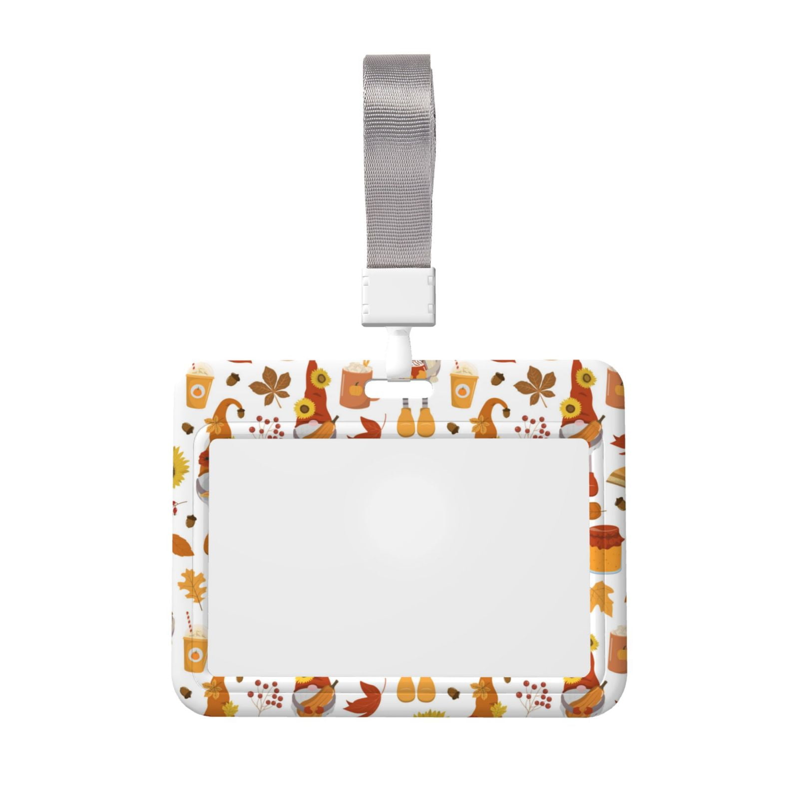 Cauagu Gnomes Autumn Harvest for ID Badge Holder,Badge Holder with ...