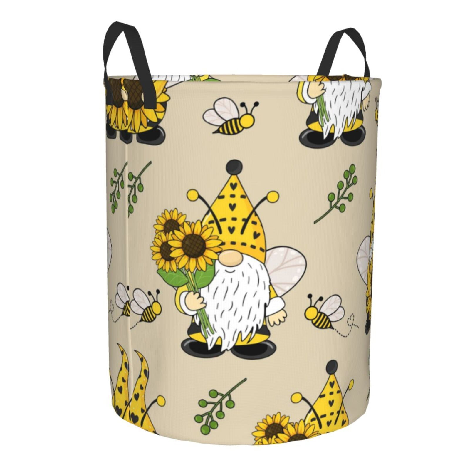 Cauagu Gnomes Bees And Sunflowers for Laundry Basket,Collapsible ...