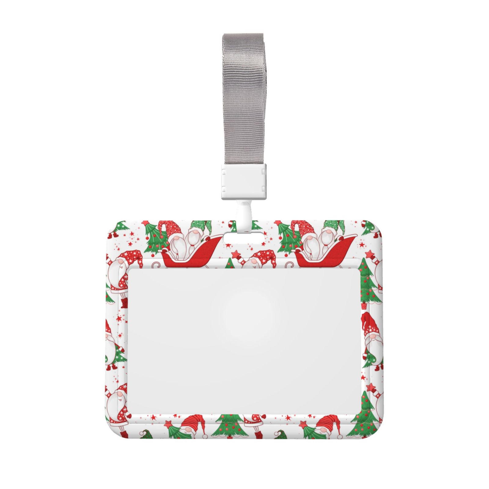 Cauagu Gnomes Merry Christmas for ID Badge Holder,Badge Holder with ...