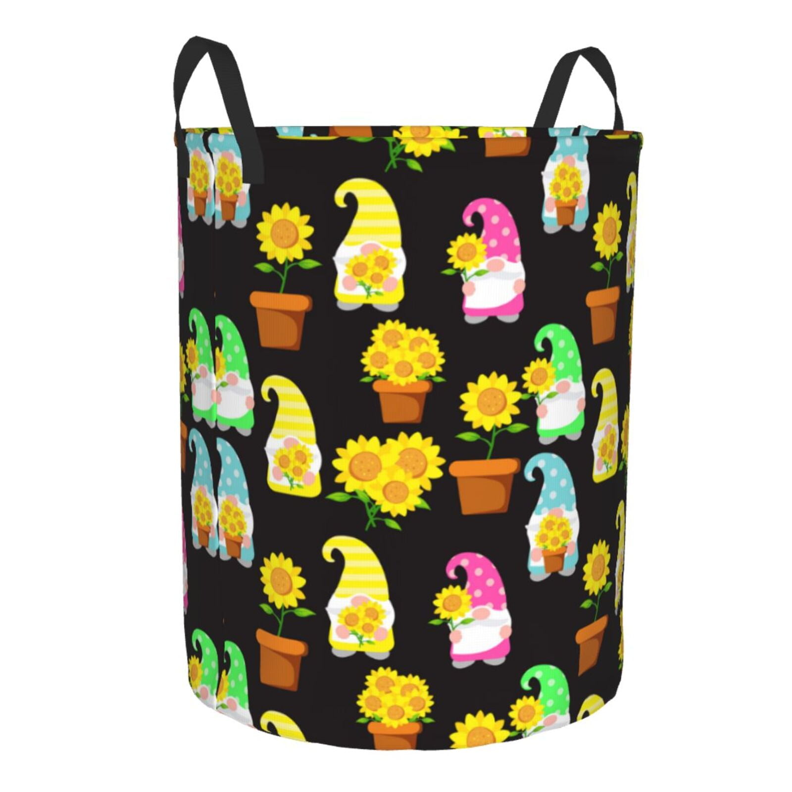 Cauagu Gnomes With Sunflowers for Laundry Basket,Collapsible Organizer ...