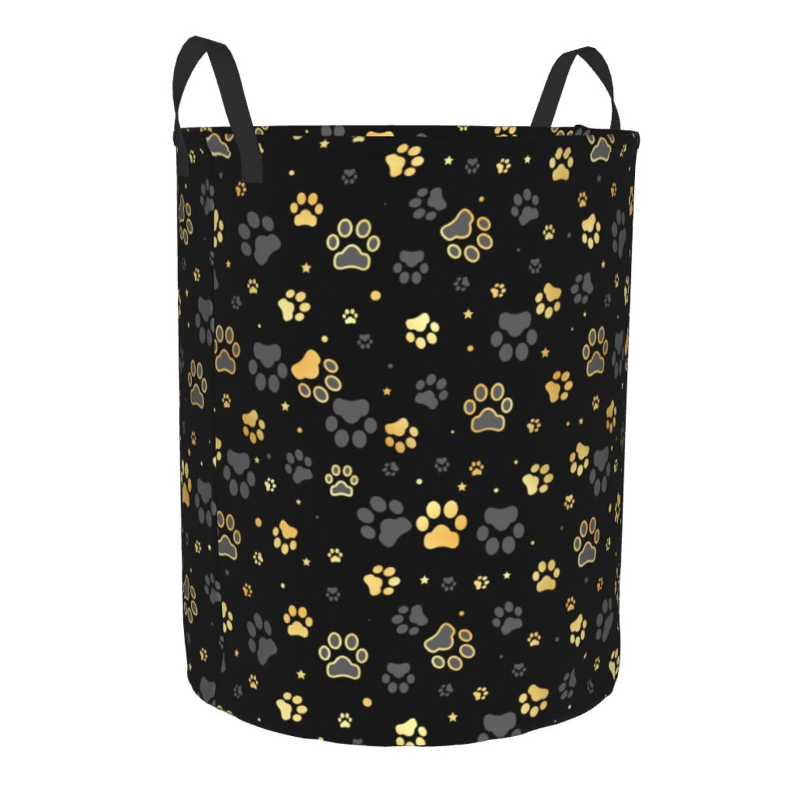 Cauagu Gold Dog Paw for Laundry Basket,Collapsible Organizer Basket for ...
