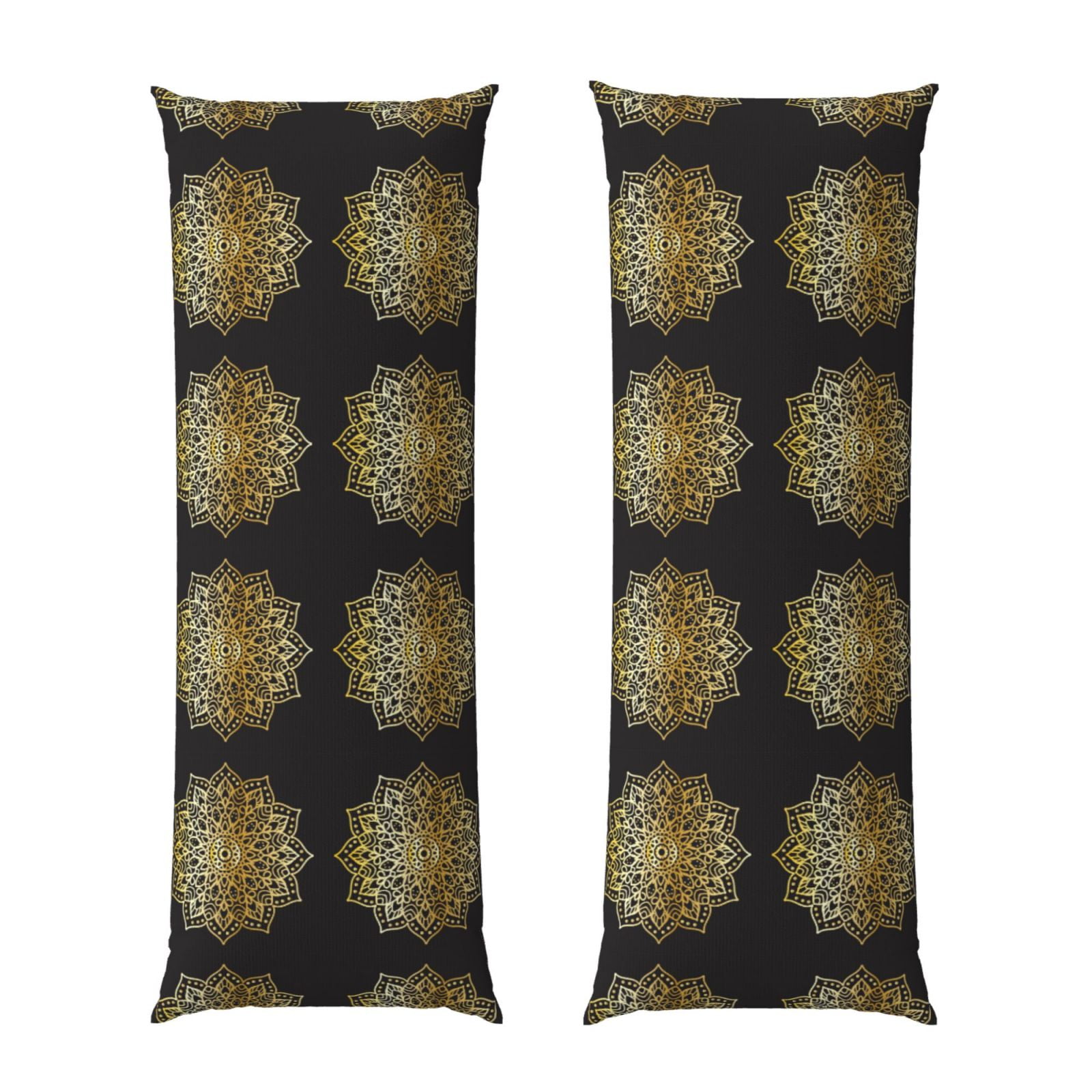 Cauagu Gold Mandala for Long Body Pillowcase 1 PCS,Soft Long Pillow ...