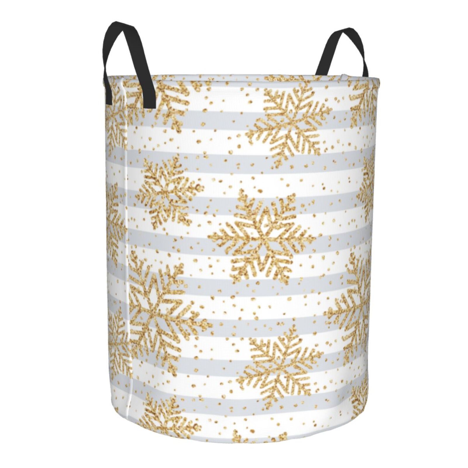 Cauagu Gold Snowflake for Laundry Basket,Collapsible Organizer Basket ...