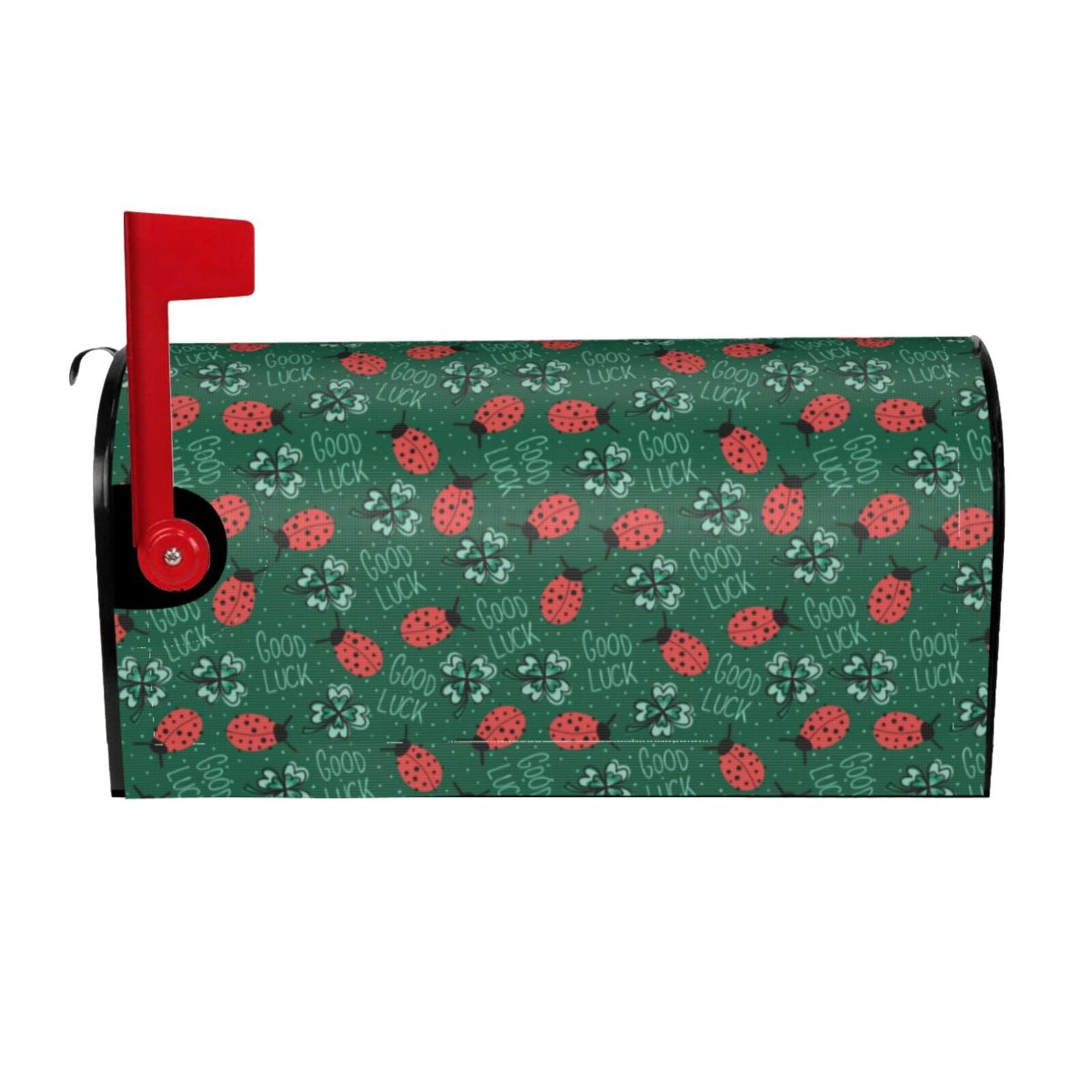 Cauagu Good Luck Ladybug Pattern Magnetic Mailbox Covers, Mailbox Cover ...