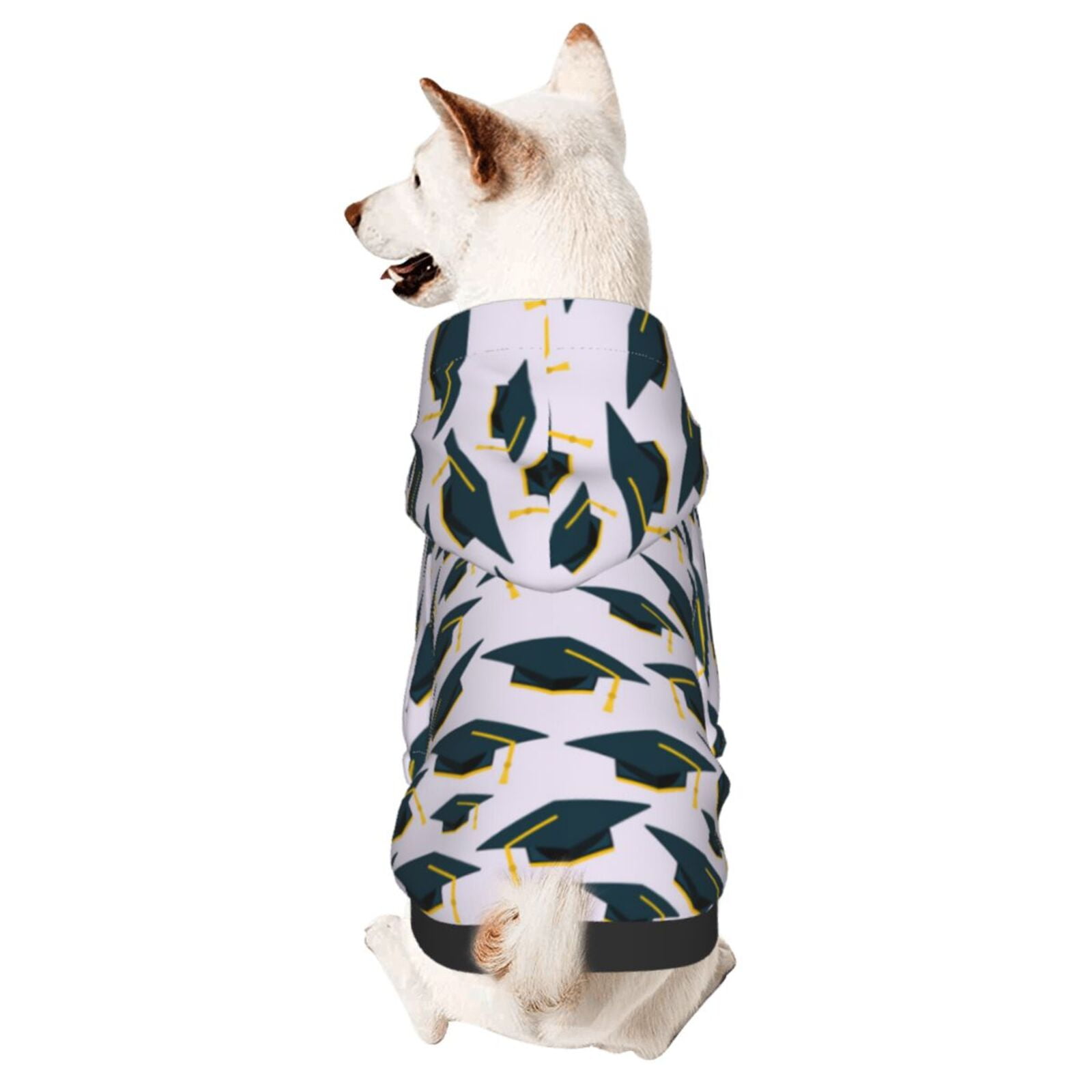 Cauagu Graduation Hats Pattern Winter Pet Hoodie Sweatshirts- Dog ...