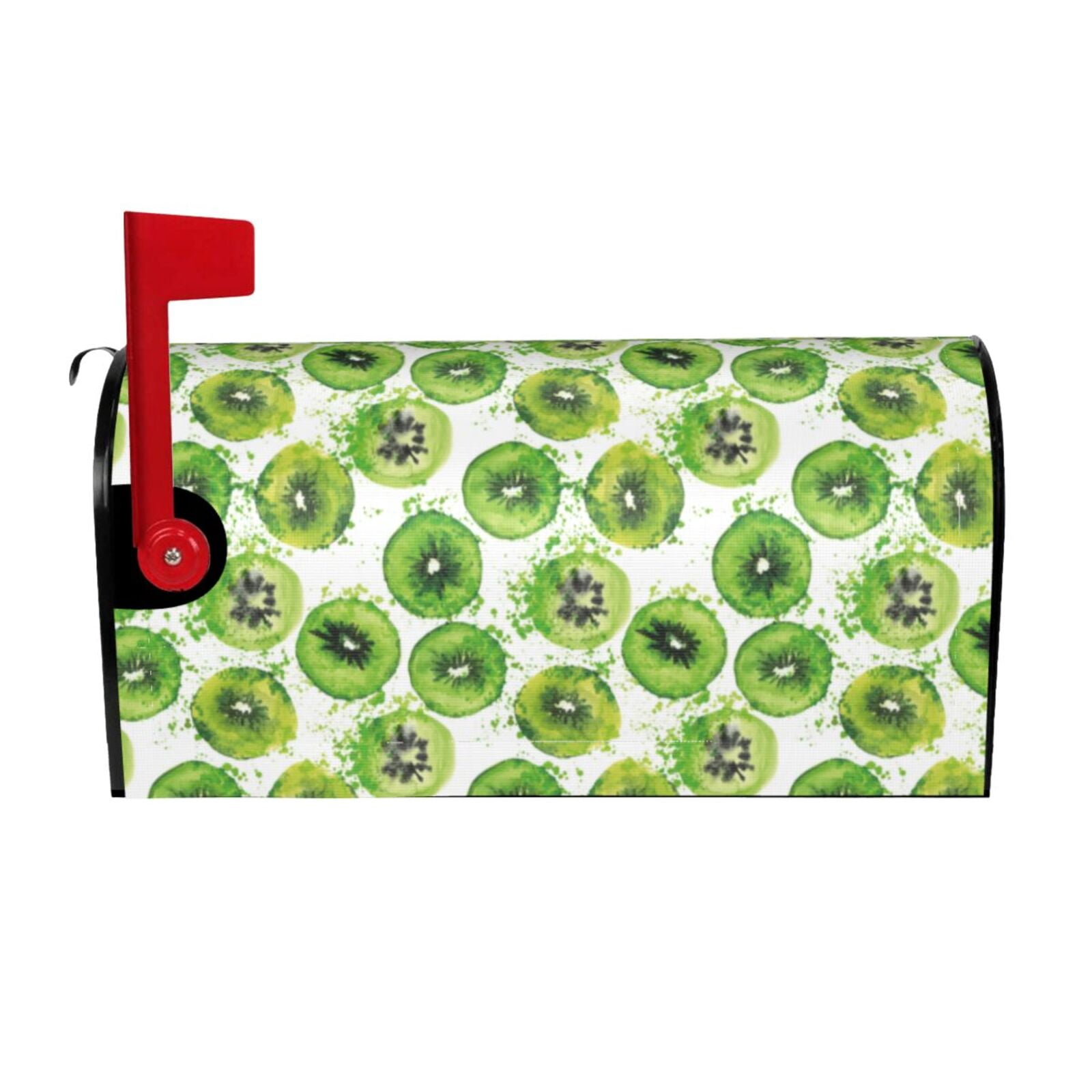 Cauagu Green Kiwi Pattern Magnetic Mailbox Covers, Mailbox Cover ...