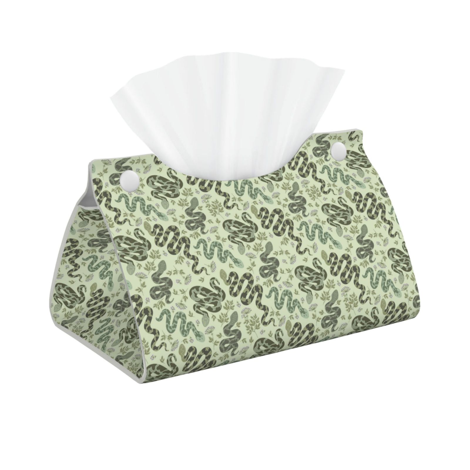 Cauagu Green Snake for Large Tissue Box Cover Rectangular–Plus Size ...