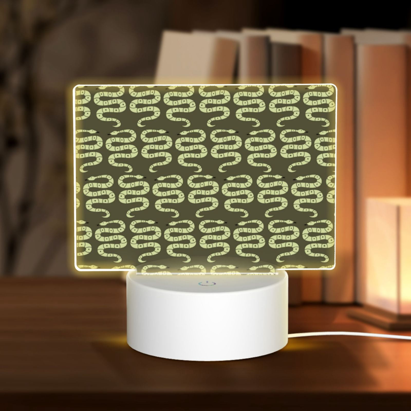Cauagu Green Snake for Rectangle Acrylic Night Light - Acrylic Modern ...