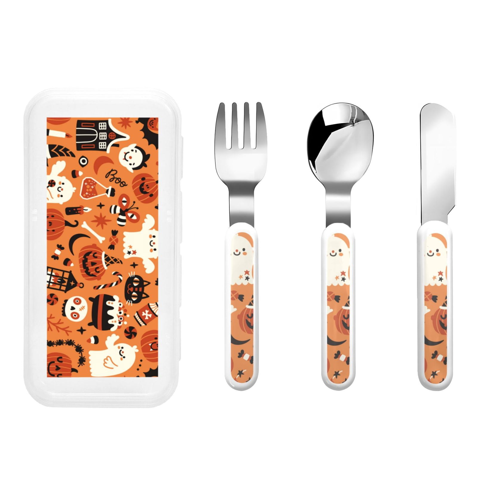 Cauagu Halloween 2 Print 3-Pieces Toddler Cutlery Set , Kids Silverware ...