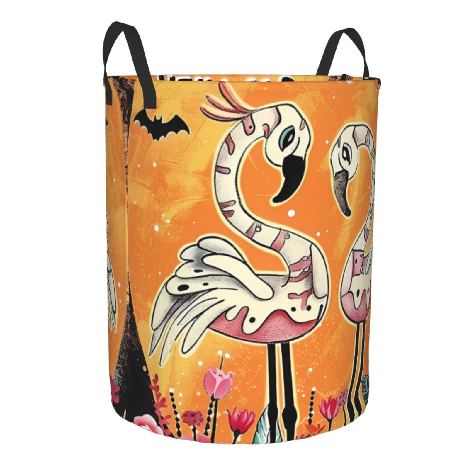 Cauagu Halloween Flamingos for Laundry Basket,Collapsible Organizer ...