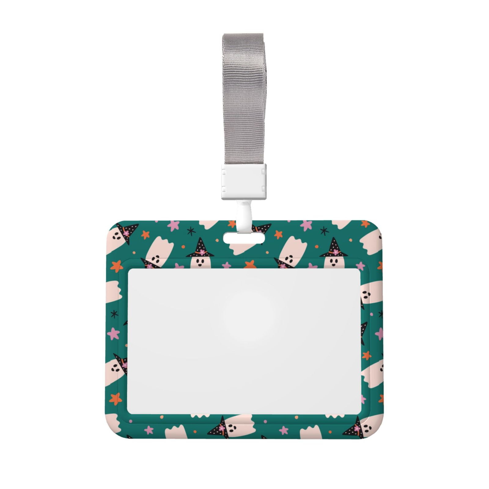 Cauagu Halloween Ghosts for ID Badge Holder,Badge Holder with Windows ...