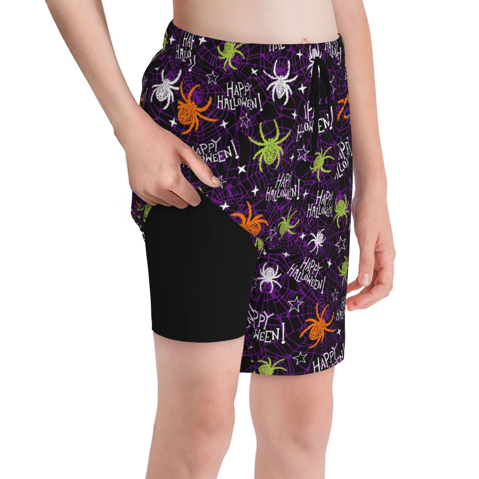 Cauagu Halloween Print Swim Trunks for Men,Youth Boys Swim Shorts ...