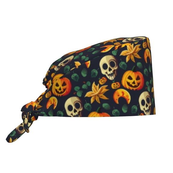 Cauagu Halloween Skull Pattern 1 Pcs Working Caps,Adjustable Working ...