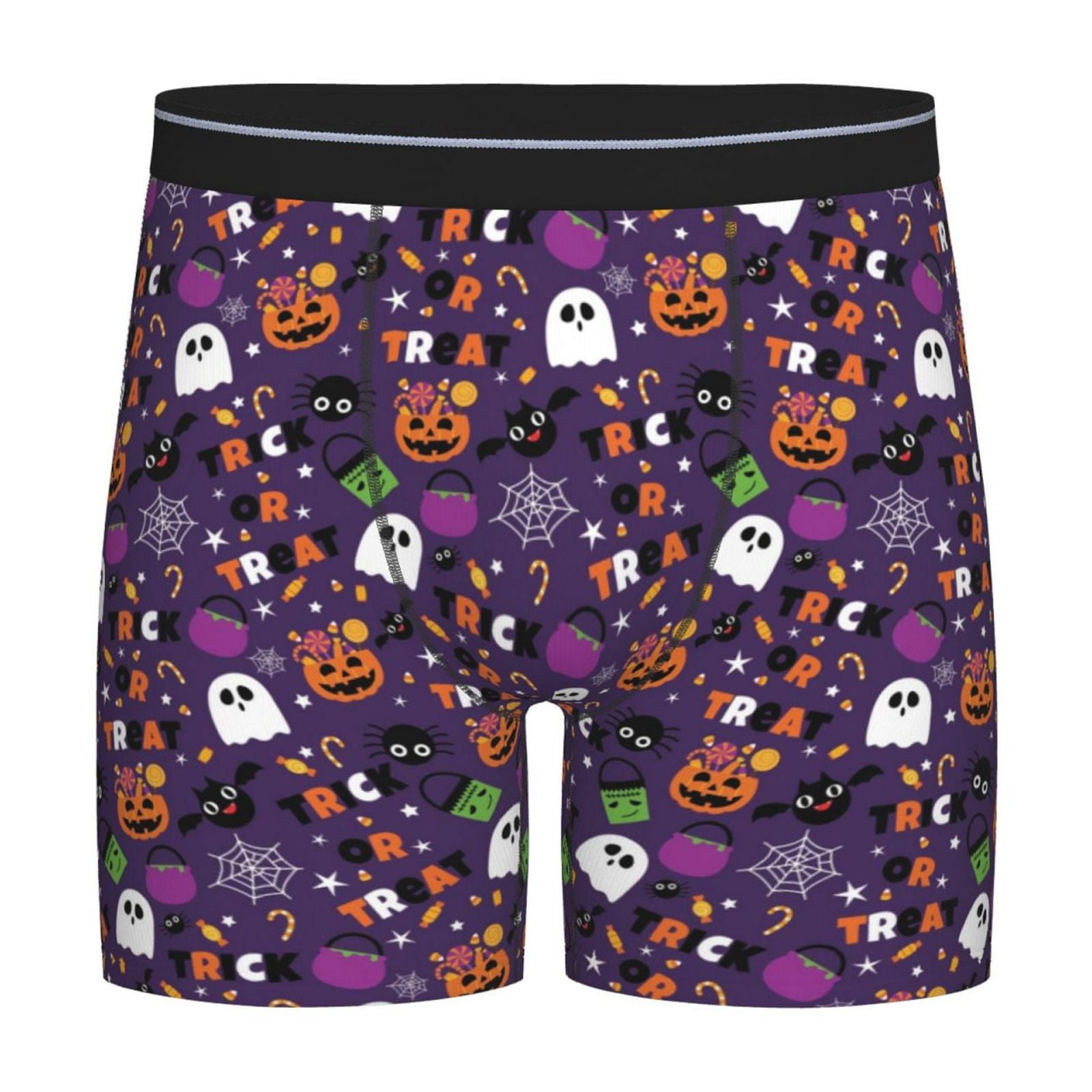 Cauagu Halloween Sweet Candy Print Men's Boxer Briefs, Funny & Cute ...