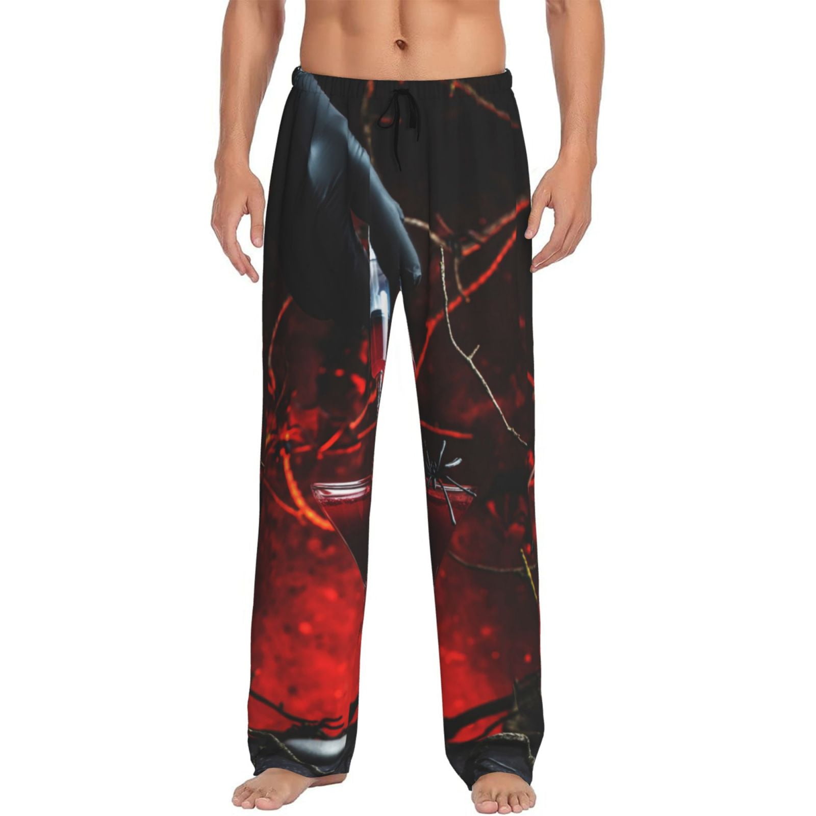 Cauagu Halloween Vampire Party Mens Pajama Pants Sleep & Lounge Pants ...