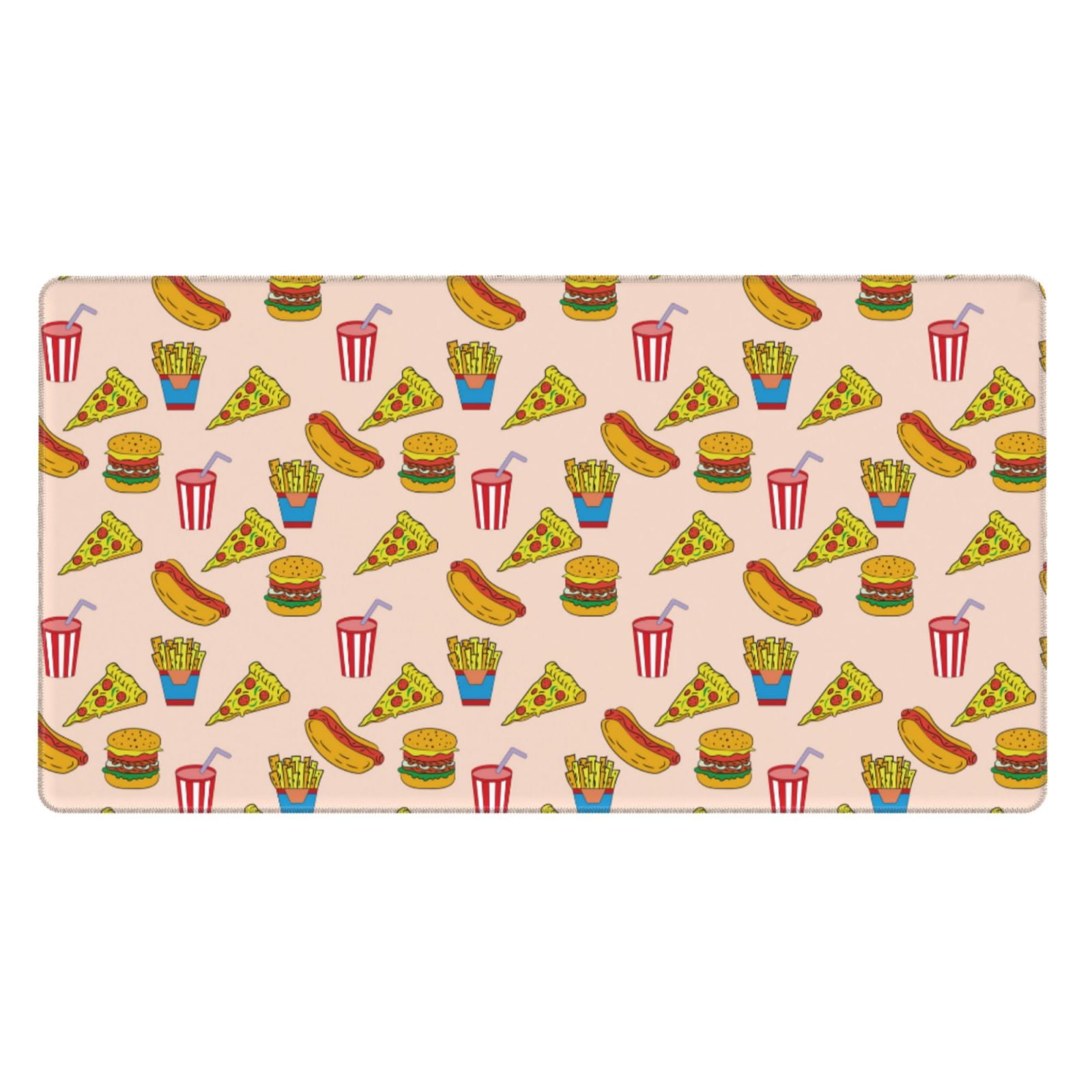 Cauagu Hamburger Pizza Coke for Large Mouse Pad,XXL Extended Gaming ...